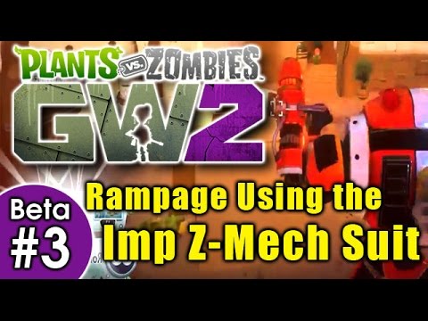 Plants vs Zombies Garden Warfare 2 Z-Mech Suit mayhem - see the Imp in ...