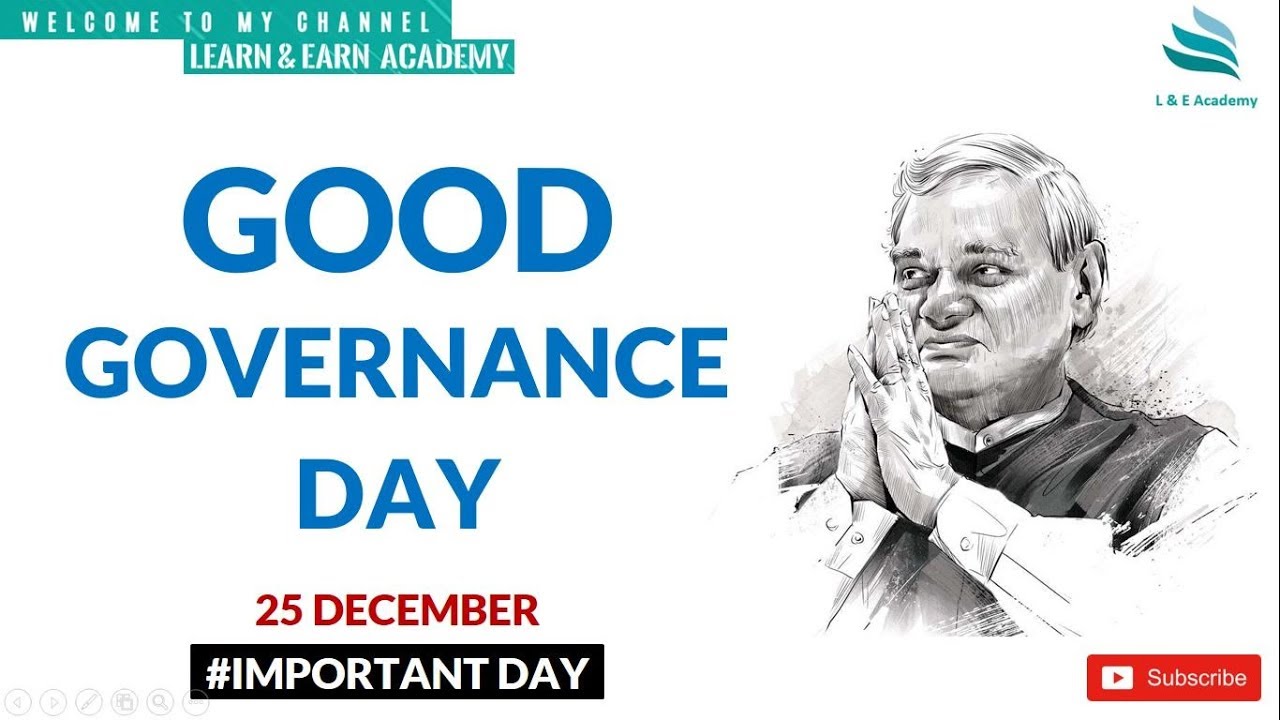 Good Governance Day ? | 25 December - YouTube