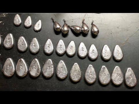 How to Pour No Roll, River sinkers, and bass casting sinkers for ...