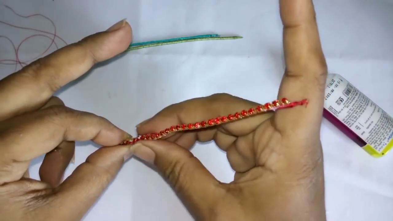 Designer bracelet - Making with silk thread | jewellery tutorials - YouTube
