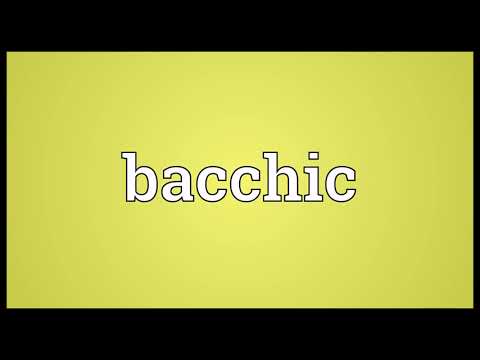 Bacchic Meaning | Wordogram - YouTube