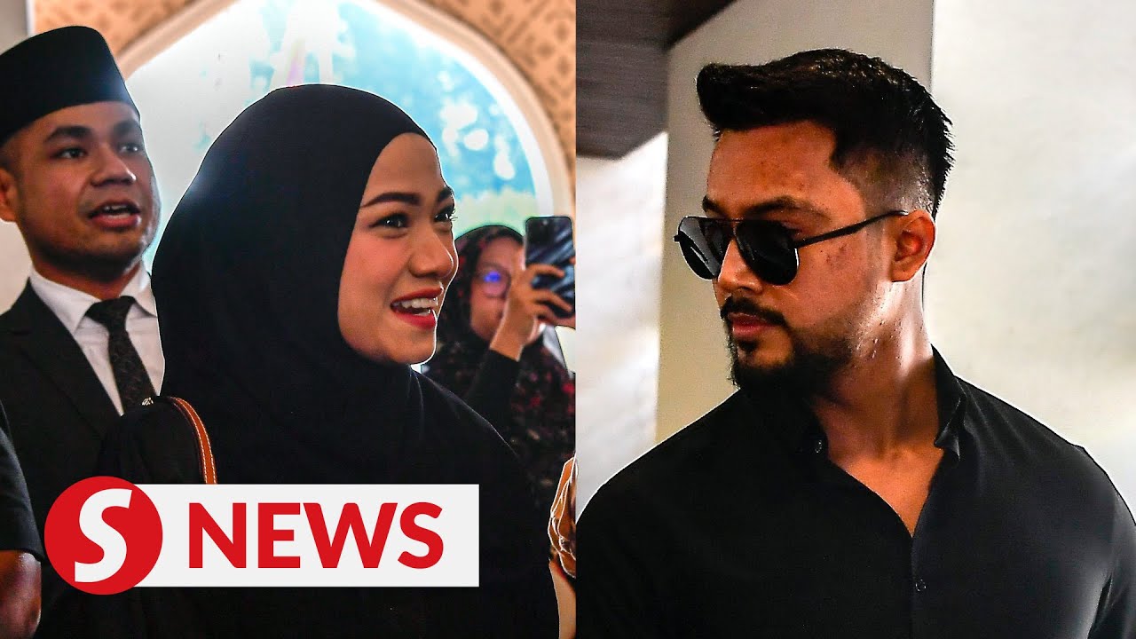 Actors Aliff Aziz, Ruhainies claim trial to khalwat charges - YouTube