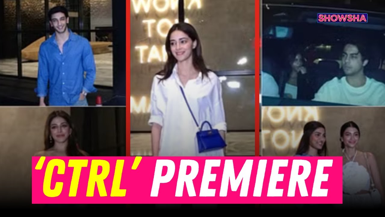 Aryan & Suhana Khan, Vedang Raina, Khushi Kapoor & Others Cheer For Ananya Panday At CTRL ...