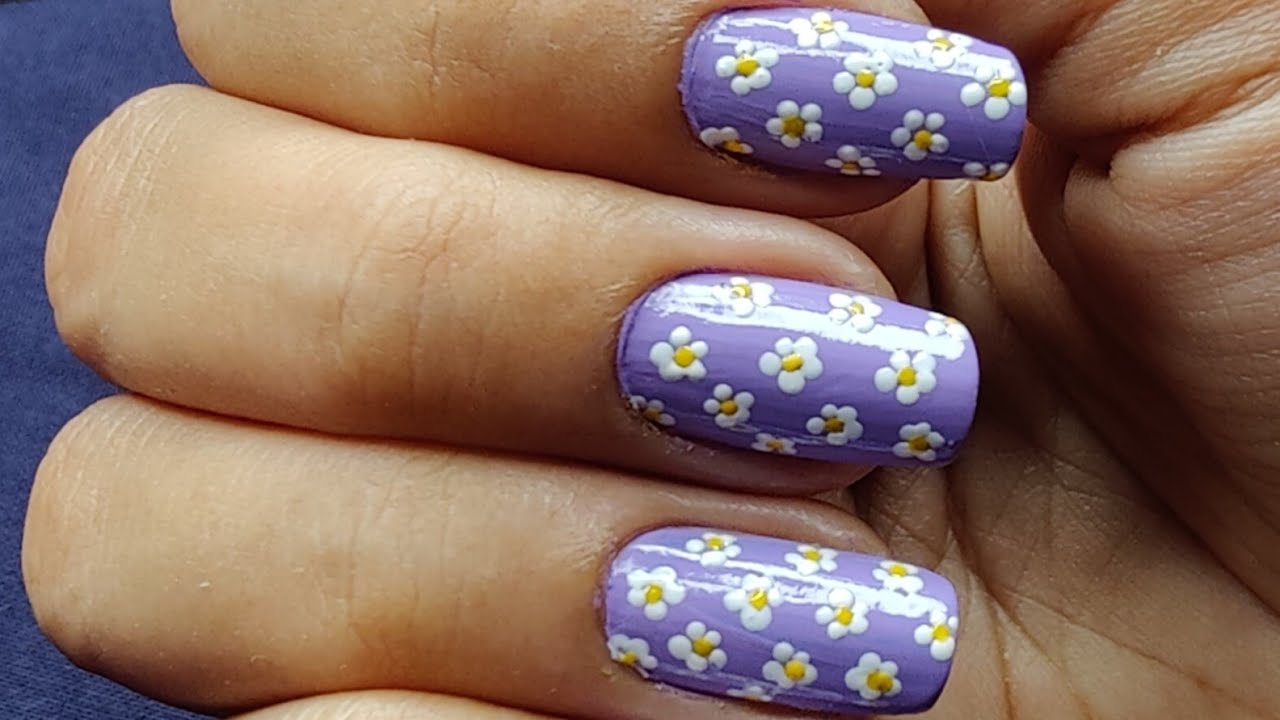Onam Nail Art Designs | Easy Nail Art Technique | Nail Art In 5 Minutes ...