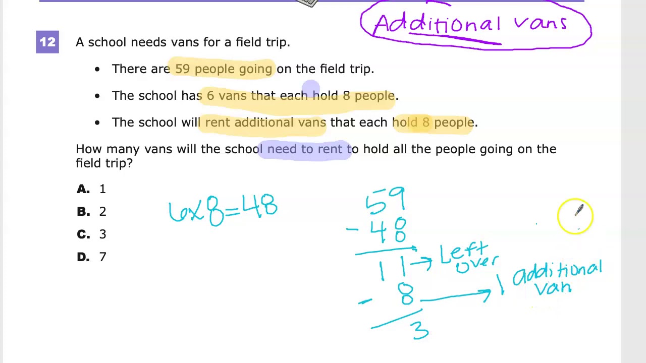 Question 12 - Grade 4 Math - TNReady Practice Test - YouTube