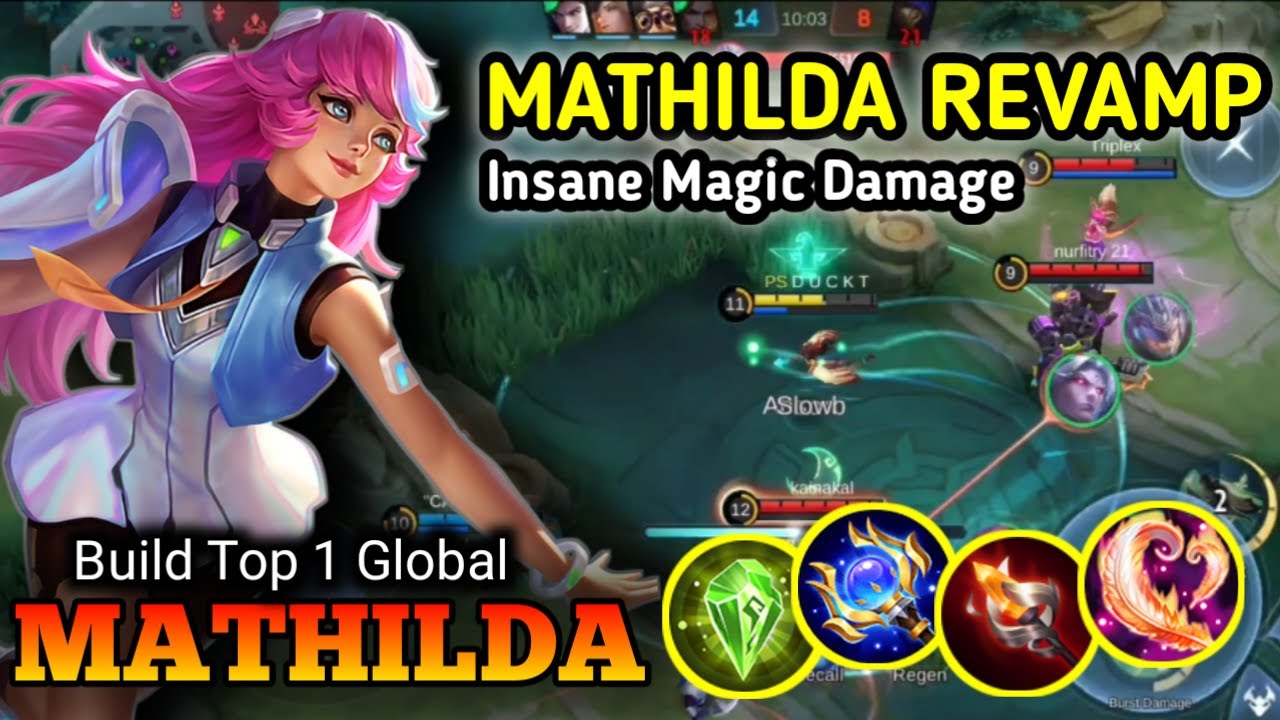 MATHILDA REVAMP TERBARU 2023 | BEST BUILD & EMBLEM TOP 1 GLOBAL ...