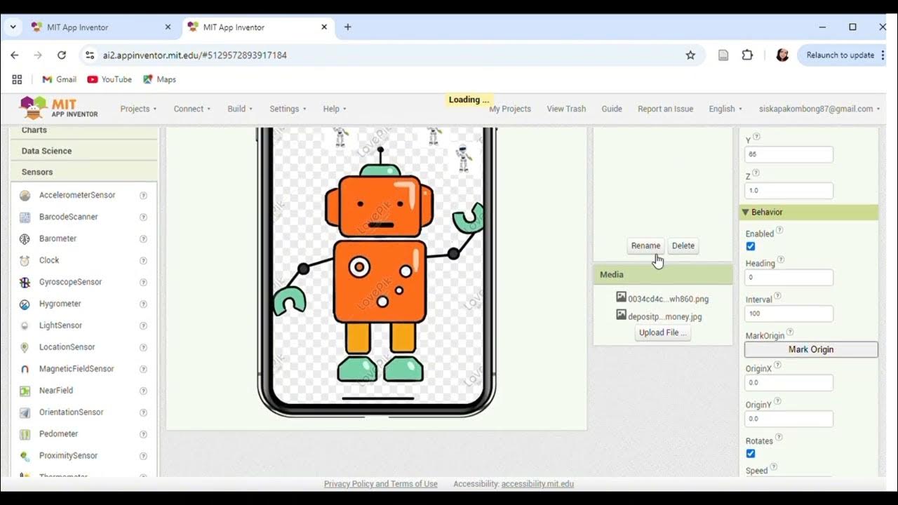Tutorial membuat aplikasi game di MIT APP INVENTOR - YouTube