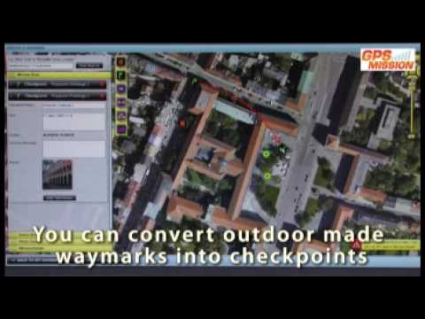 How to create a GPS Mission, a gps game for mobile phones - YouTube