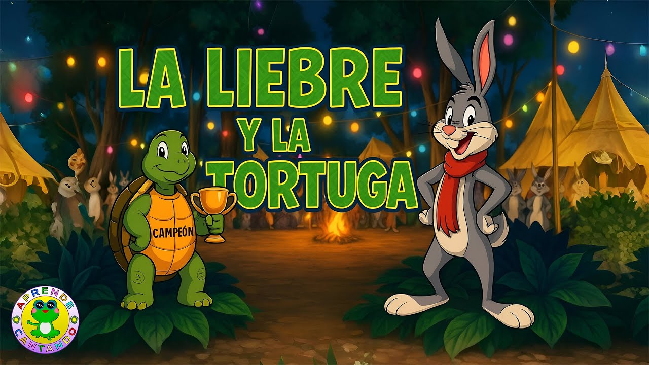 La liebre y la tortuga - Cuentos clasicos para niños - YouTube
