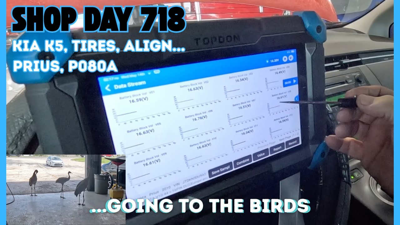 Can it be fixed? KIA K5, Tires, Align, Filters, Prius P080A Battery ...