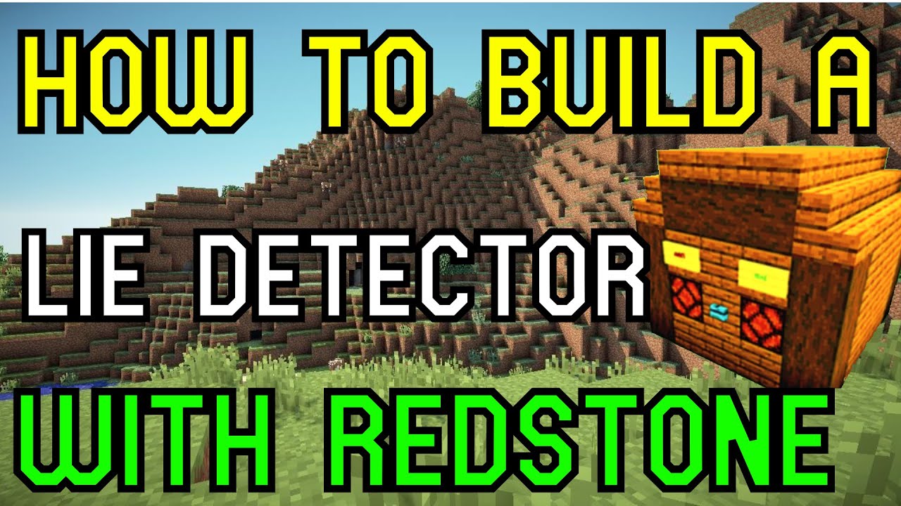 How To Build a LIE DETECTOR in Minecraft Bedrock 1.18! - YouTube