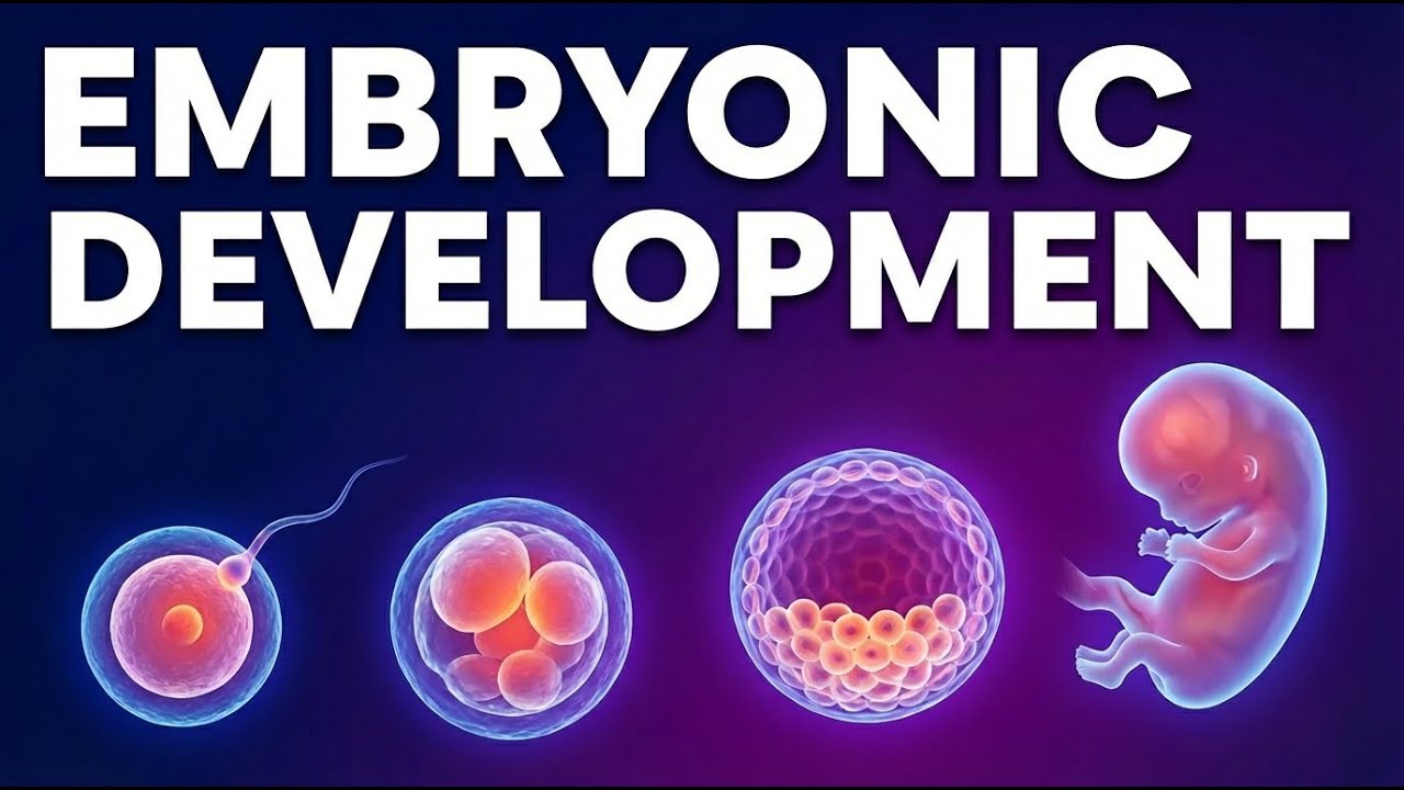Pregnancy & Embryonic Development Explained | Human Reproduction Class ...