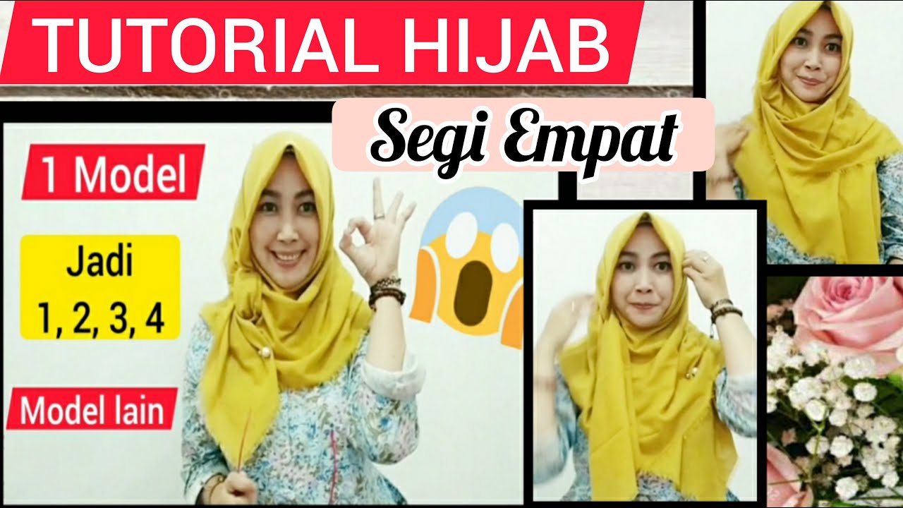 Tutorial hijab segi empat || CEPAT, SIMPEL dan PRAKTIS ala Ikanova # ...