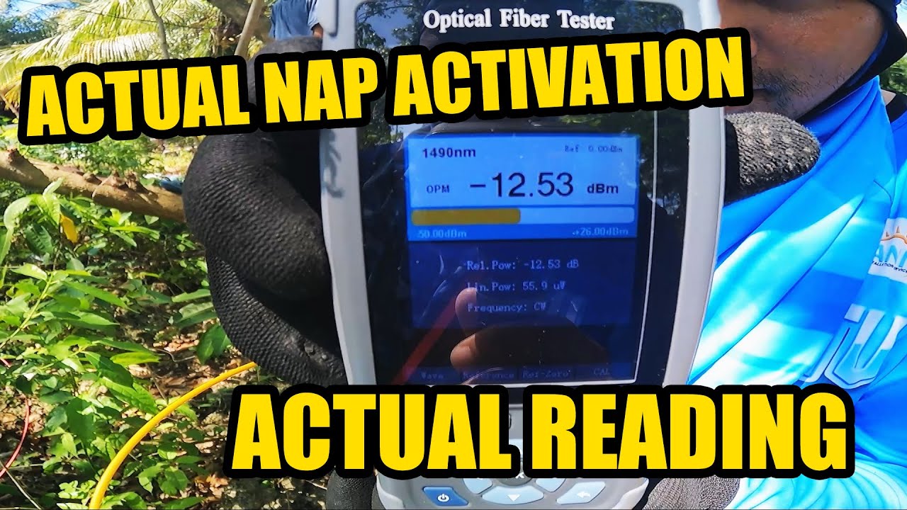 ACTUAL NAP ACTIVATION AND NAP READING | FTTH Deployment | Step by step tutorials - YouTube