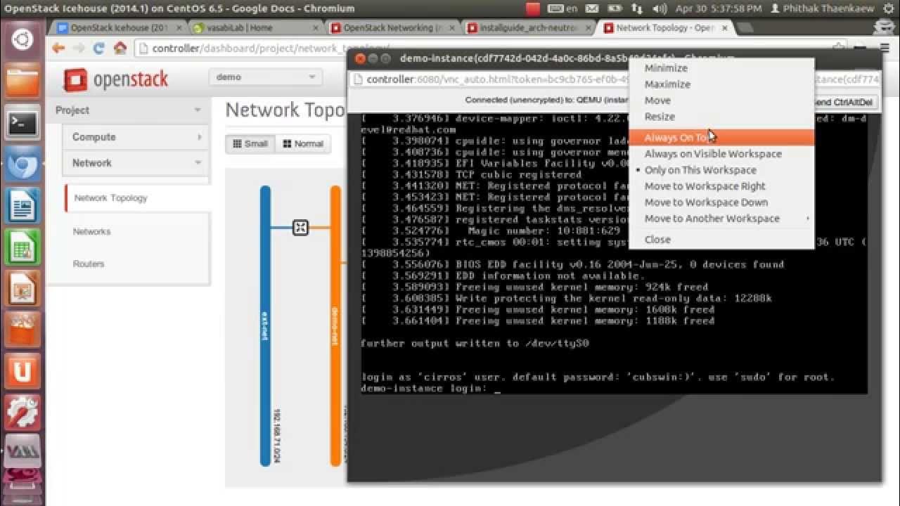 OpenStack Icehouse (2014.1) on CentOS 6.5 - YouTube