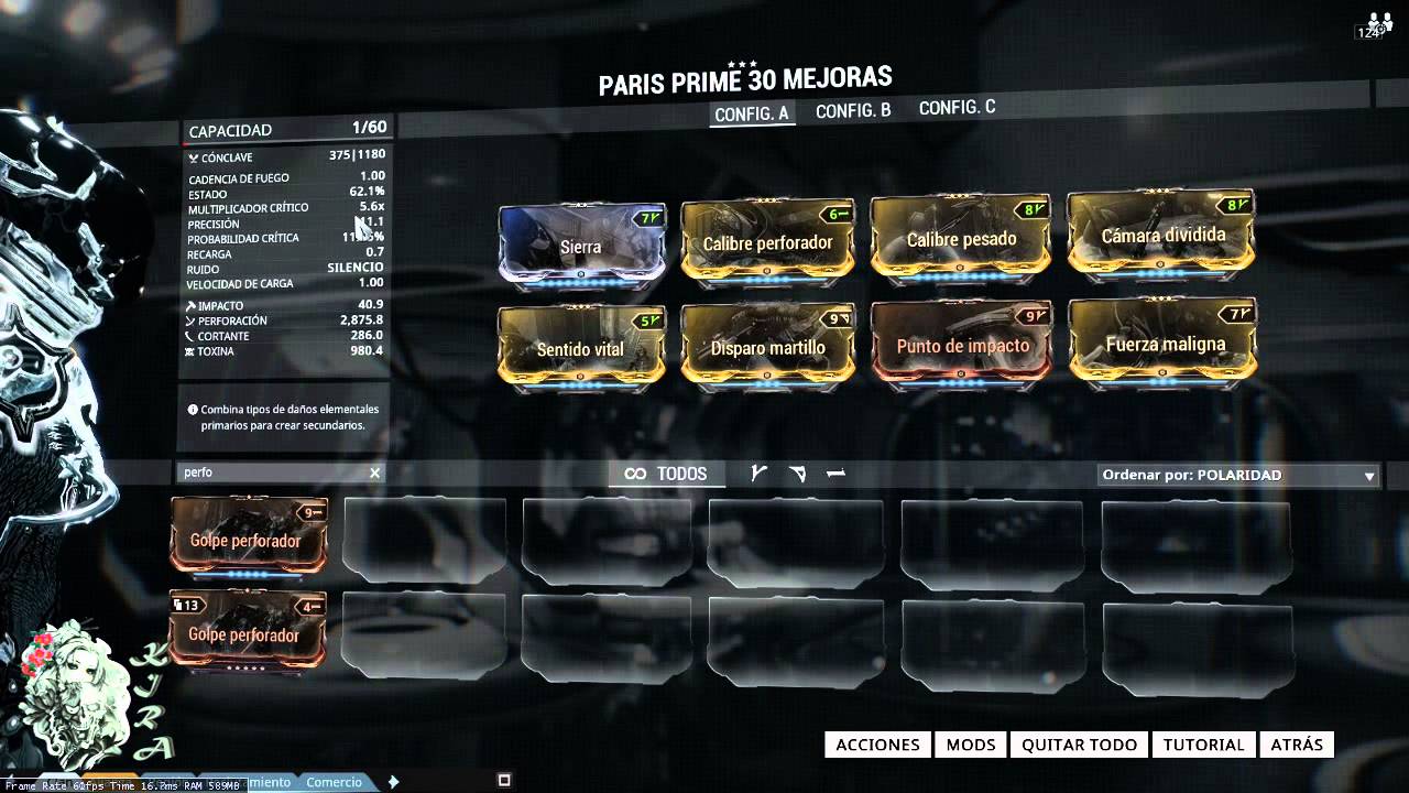 [WARFRAME] Build Pro Paris Prime [U 18.4.10] - YouTube