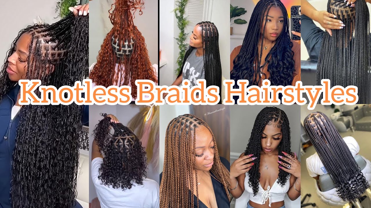 New & Latest 2025 Knotless Braids Hairstyles | New Knotless Braids ...