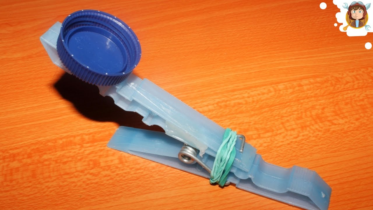 How to make a mini catapult - YouTube