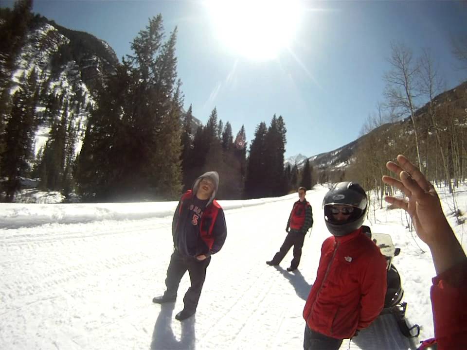 Aspen Highlands - Snowmobiling - YouTube