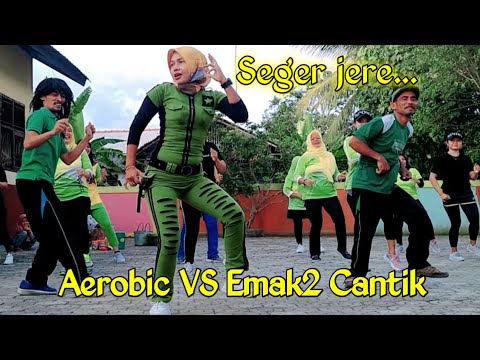 Aerobic Bareng Emak2 Cantik Sidakaya || Kampeng Karo Peyang Nganti Ngences