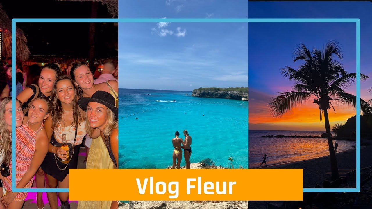Fleur VLOG #1 - Welkomstborrel, Beach tennissen en naar kleine knip ...