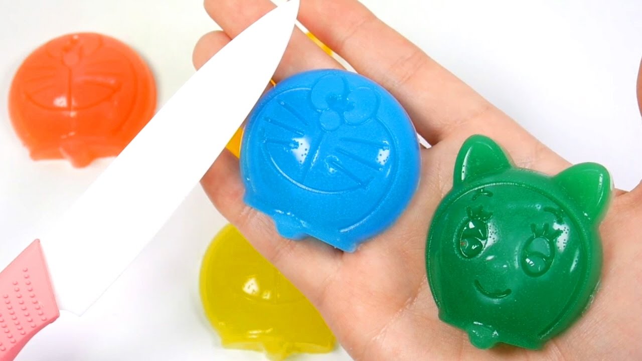 DIY How To Make 'Colors Doraemon Dorami Jelly Gummy Pudding' Rainbow ...