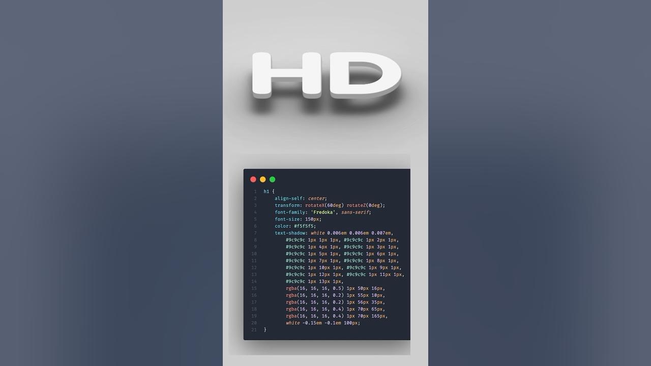Css 3d Text Effect Css Tricks Youtube