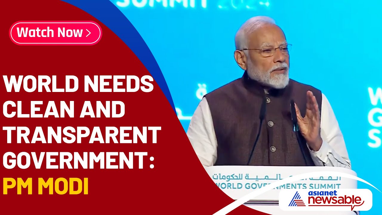 PM Modi in UAE: 'World needs clean and transparent government,' says PM ...