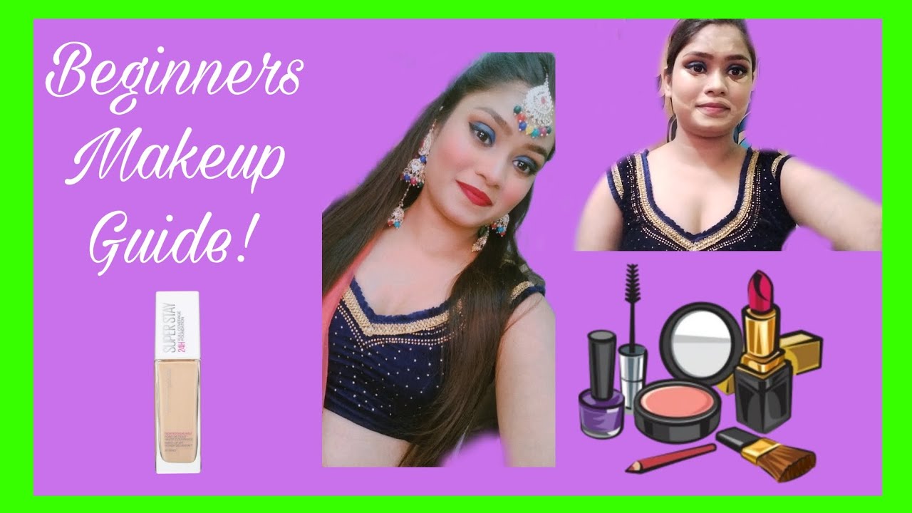 Step by step Beginners Makeup tutorials 😘🤗!! | With Maybelline Foundation!! - YouTube
