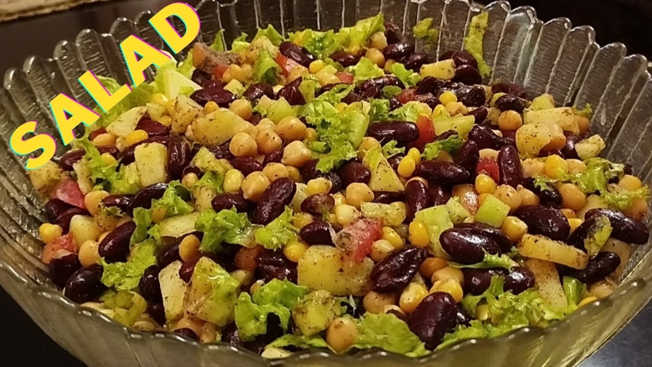 Bean Salad | Recipe | Churi kanta chamach - YouTube