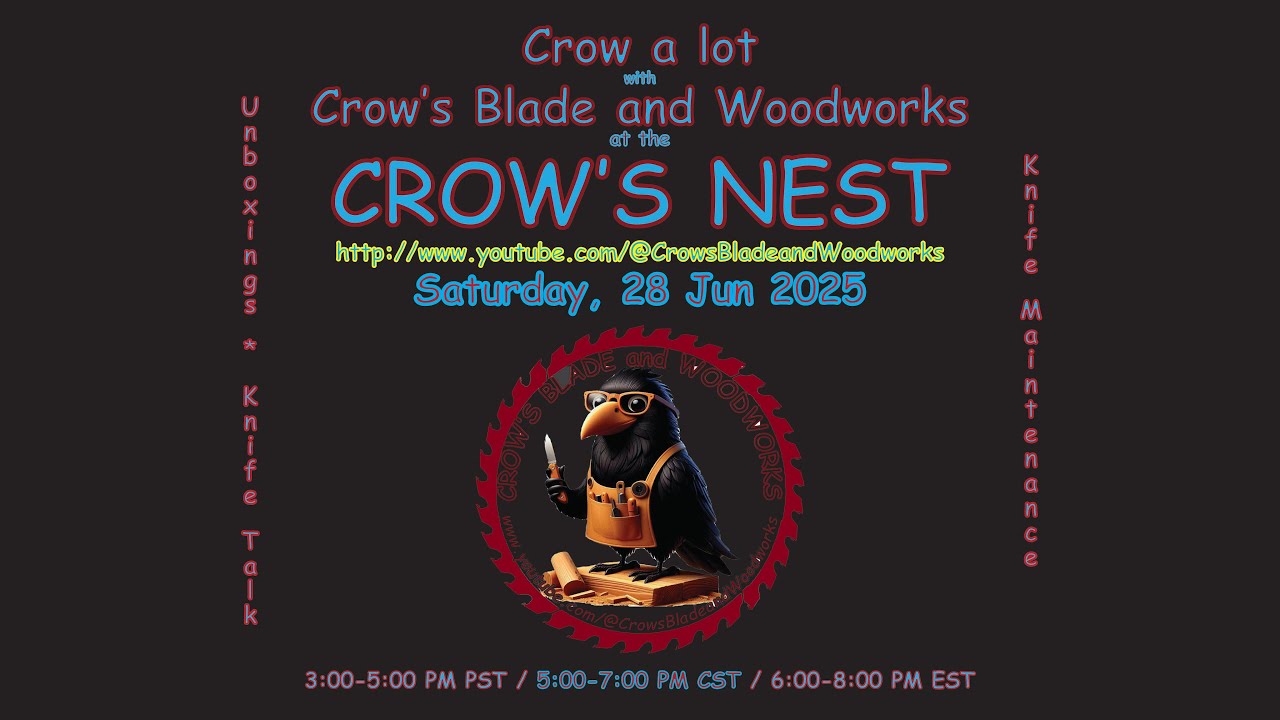 Crow a lot with Crow's Blade and Woodworks at the Crow's Nest! - YouTube