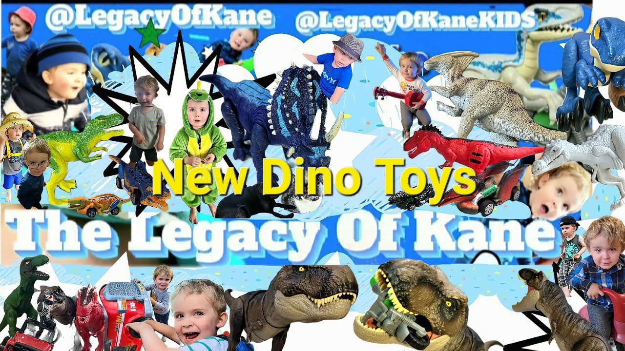 Kane's New Dinosaur Toys !! Kane's Toy Dino Videos, FULL 17 Minute ...