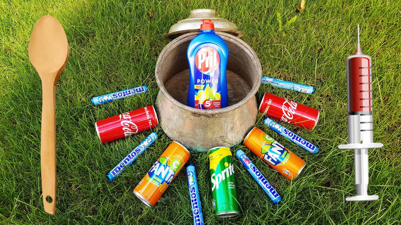 EXPERİMET !! WİTCH CAULDRON COLA ,FANTA VS MENTOS - YouTube