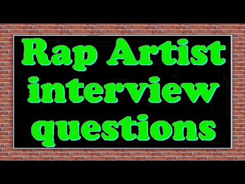 Rap Artist interview questions - YouTube