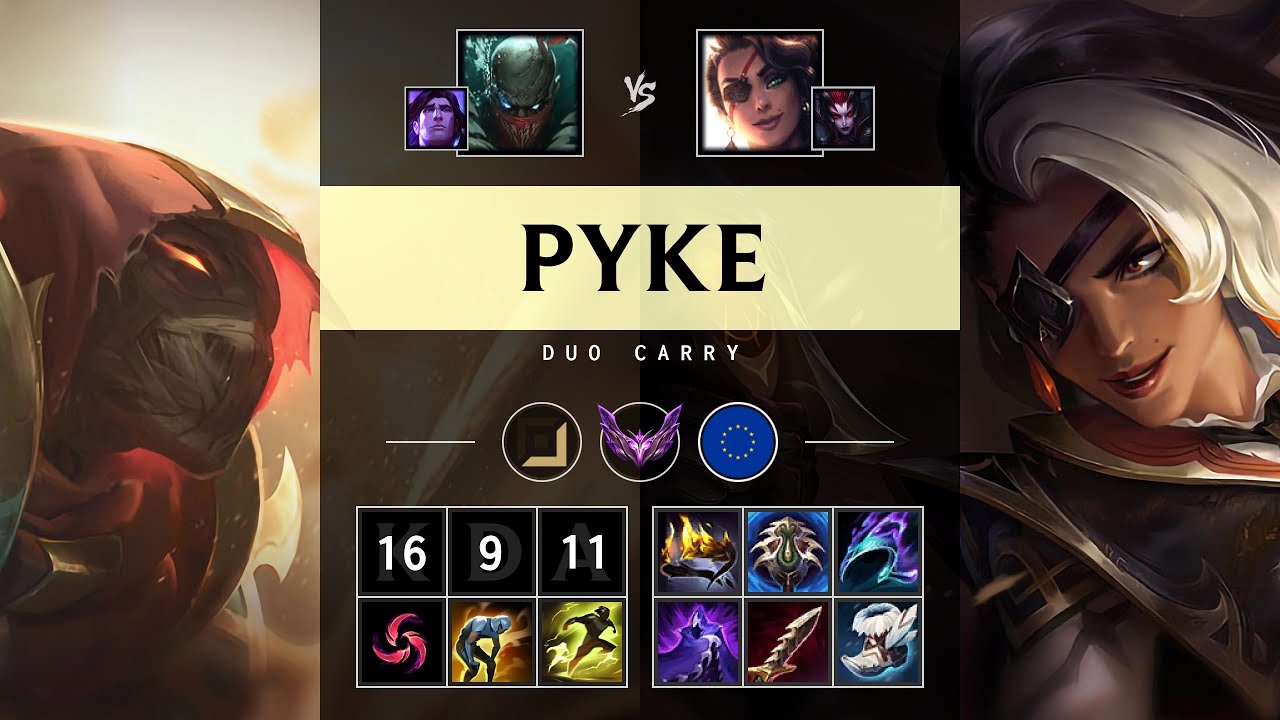Pyke ADC vs Samira - EUW Master Patch 25.17 - YouTube