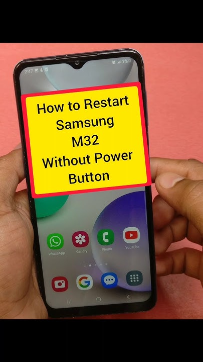 How to restart samsung M32 without power button #shorts - YouTube