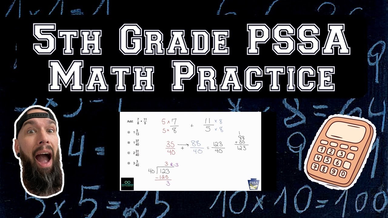 5th Grade Math PSSA Help - Adding Improper Fractions with Unlike ...