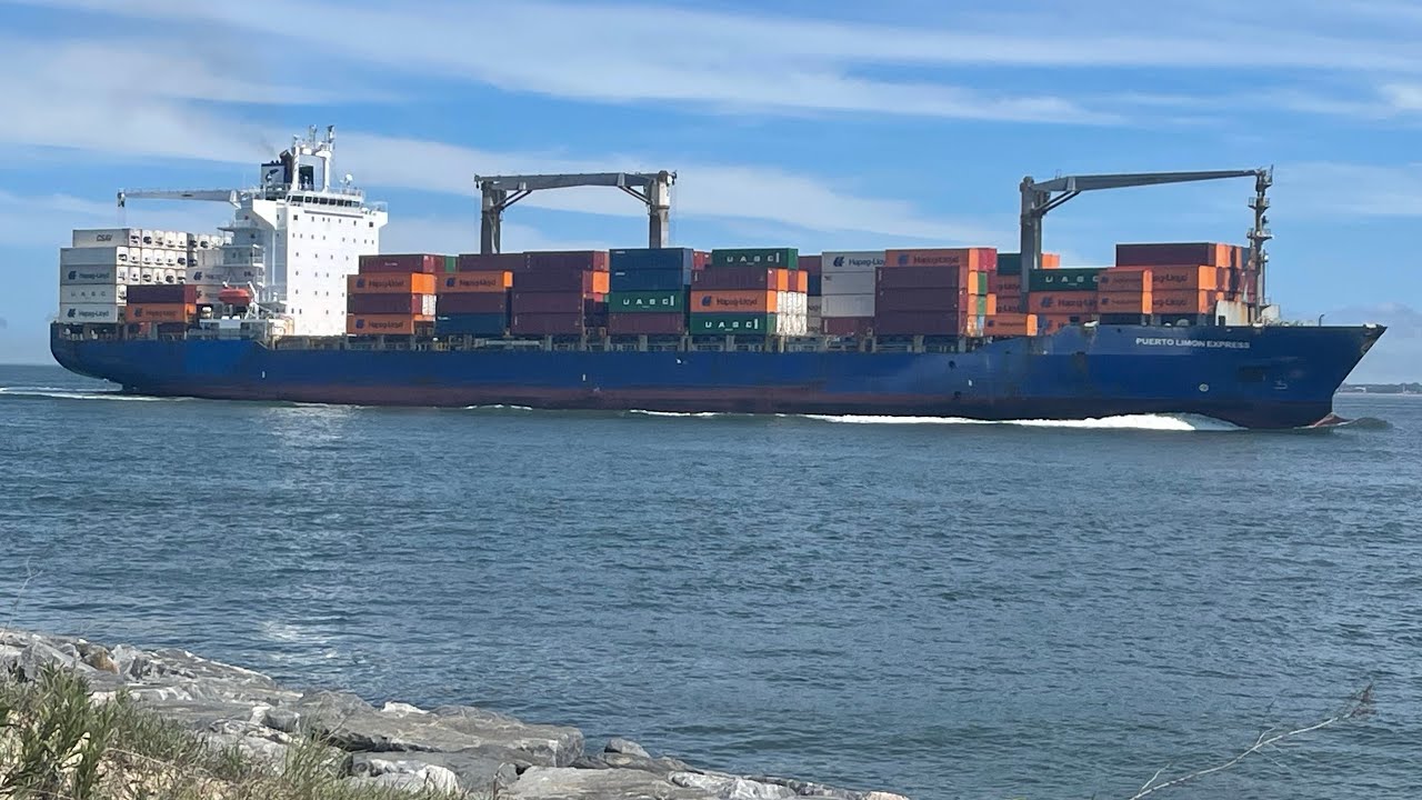Container Ship Puerto Limon Express - YouTube