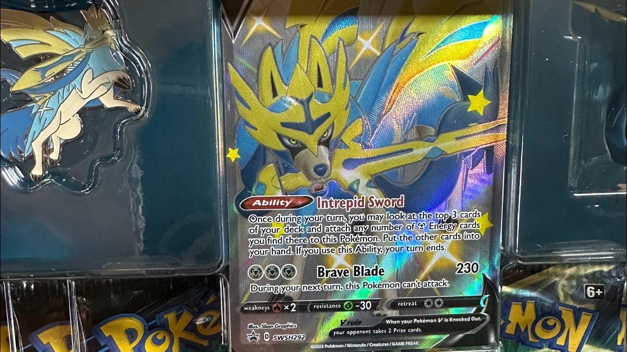 POKEMON - CROWN ZENITH - PREMIUM FIGURE COLLECTION - SHINY ZACIAN - YouTube