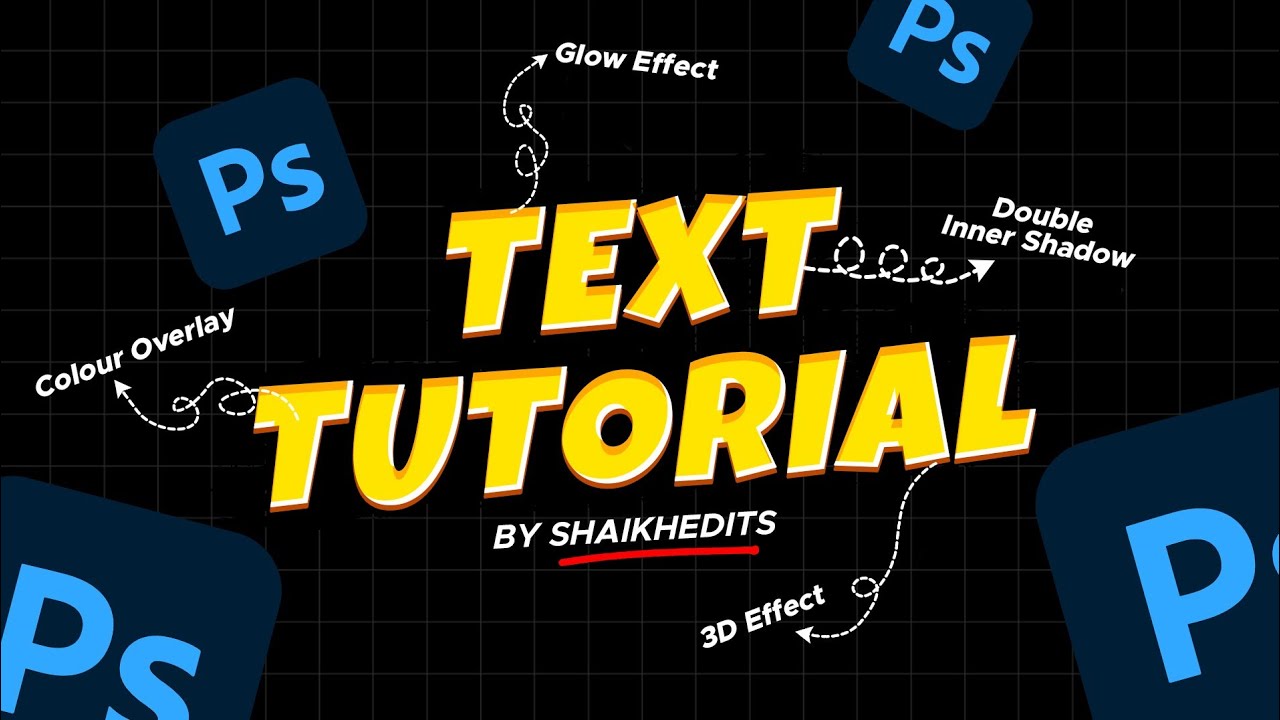 Glowing Text Effect in Photoshop | 1 Minute Tutorial | Photoshop ...