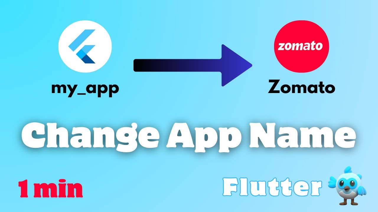 How to Change Flutter App Name Easily || Chnage Flutter app name || App name change in flutter ...