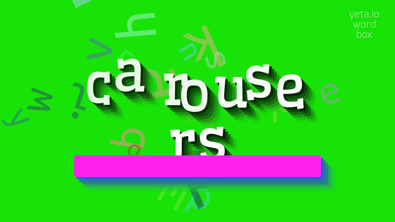 How to say "carousers"! (High Quality Voices) - YouTube