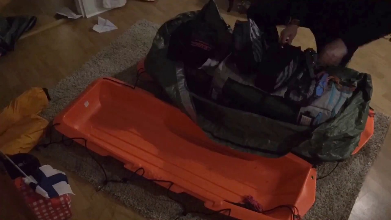 Packing expedition sleds - YouTube