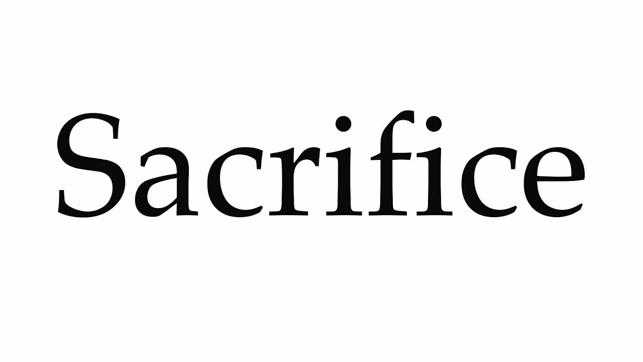How to Pronounce Sacrifice - YouTube