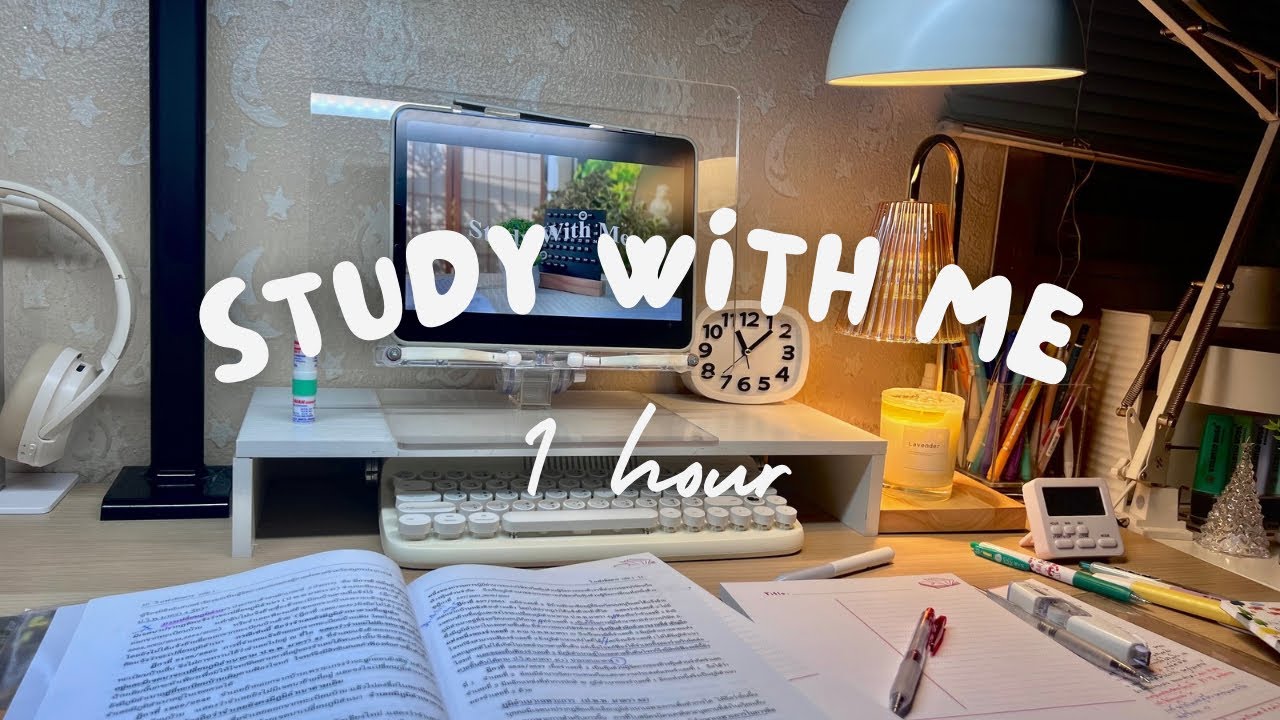 💡Study with me 1 hr| real time real sound ☕️ - YouTube