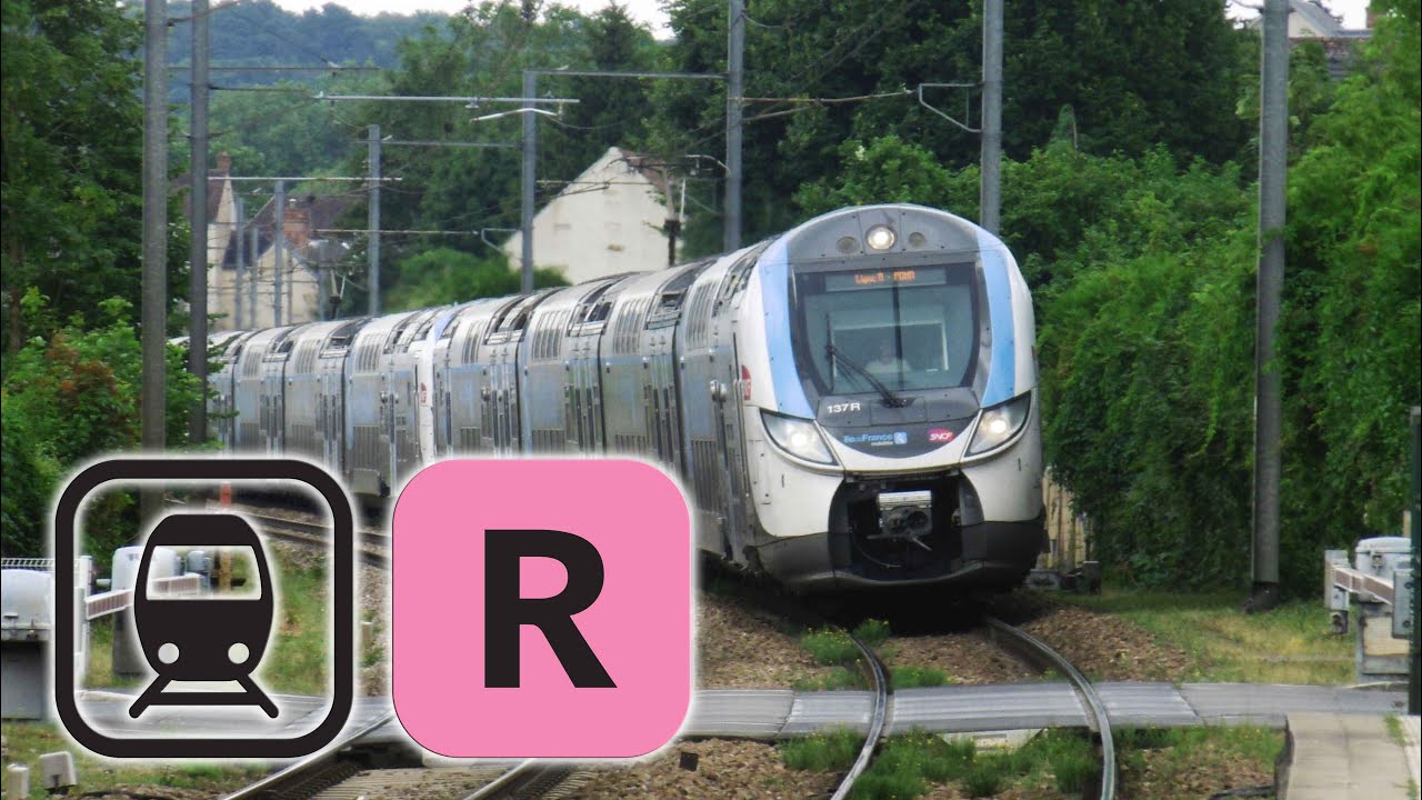 Transilien R (trajet entre Nemours - Saint-Pierre et Melun)(SNCF) le 15 ...