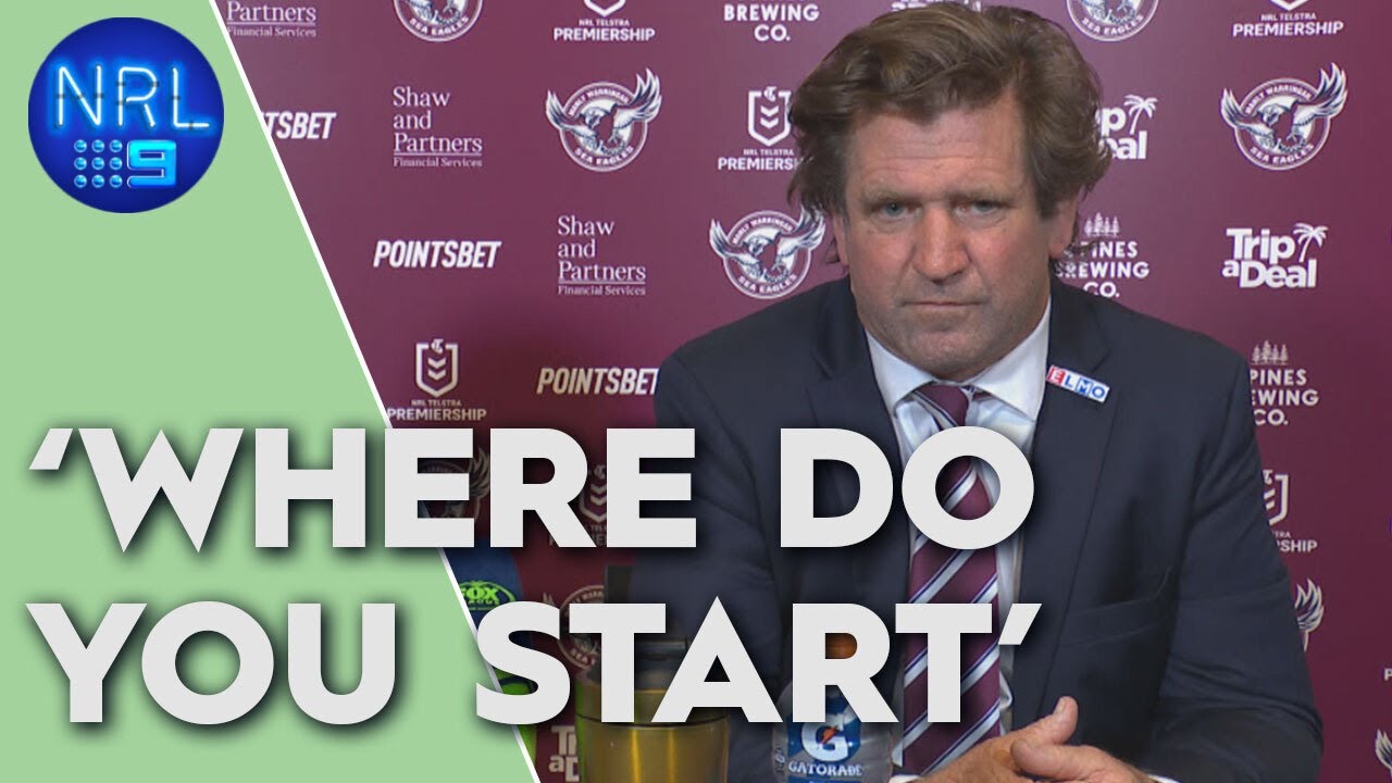Des Hasler irrate at Sea Eagles horror finish | NRL on Nine - YouTube
