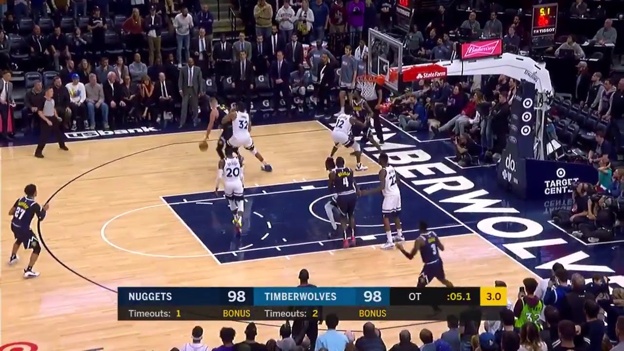 Joker Jokic back to back wins shot over KAT at this time. Nuggets via ...