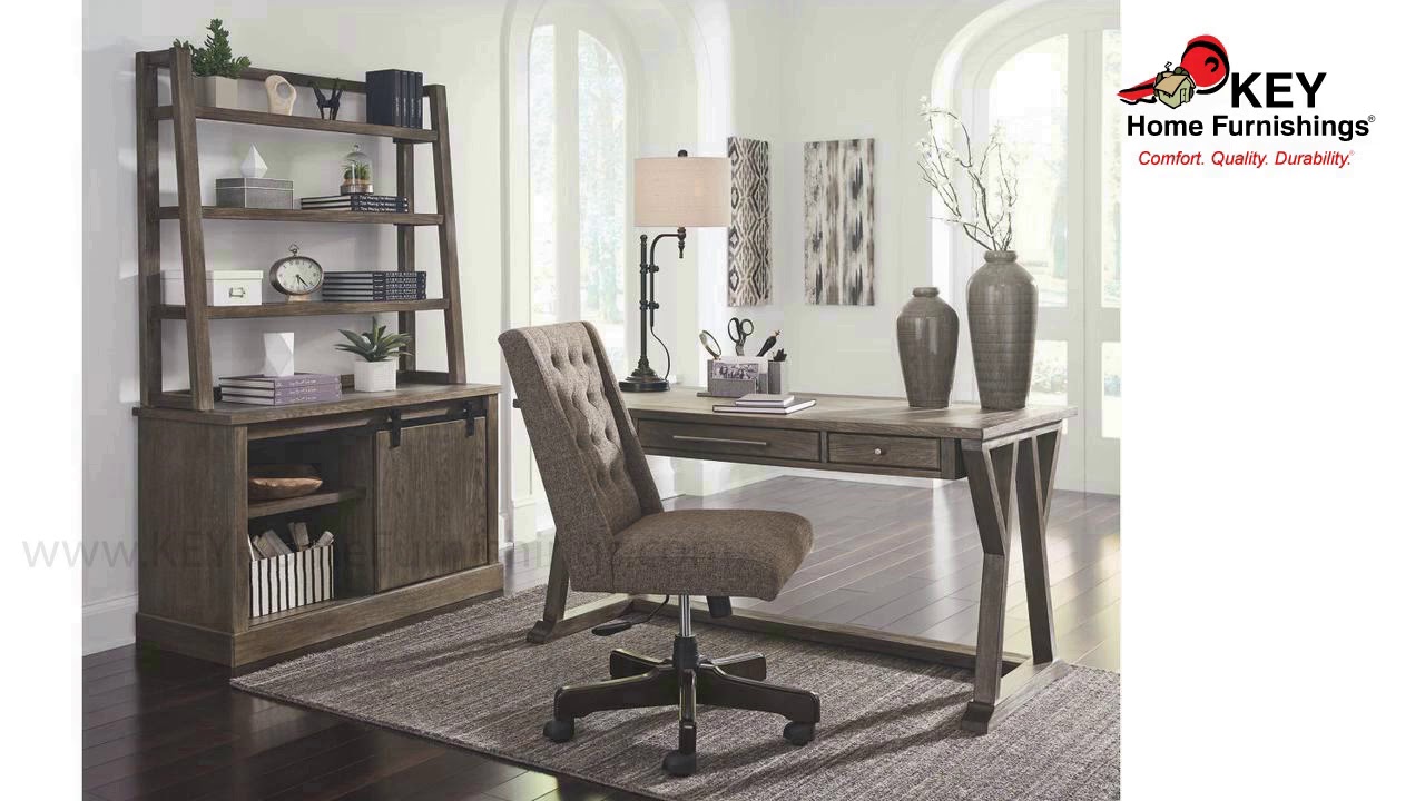 Ashley Luxenford 60Inch Home Office Desk H741-44 | KEY Home - YouTube