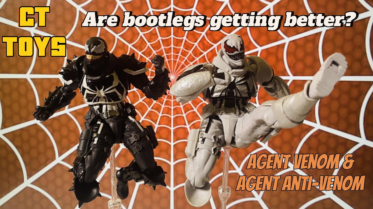 UNBOXING & REVIEW CT Toys Agent Venom & Agent Anti-Venom Bootleg ...